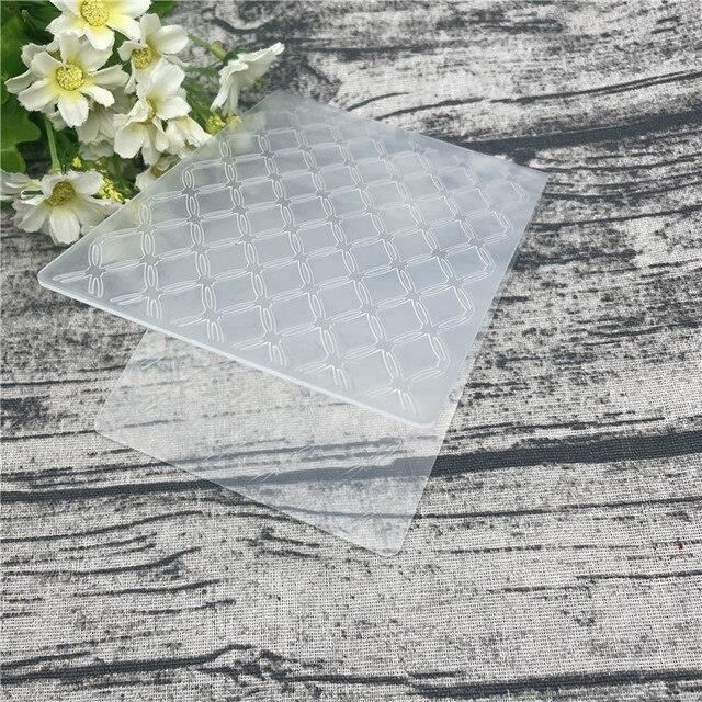 POCHETTE PLASTIQUE,--Dossier de gaufrage en plastique diamant, pour Scrapbook, bricolage, carte ...