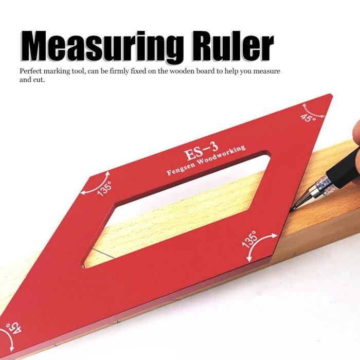 Règle d'angle Outil de Marquage de Menuiserie Règle de Mesure du Bois ...
