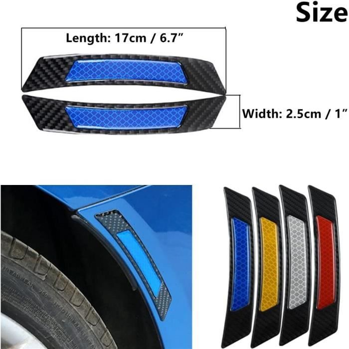 Lot de 4 protections universelles en fibre de carbone pour roue de ...