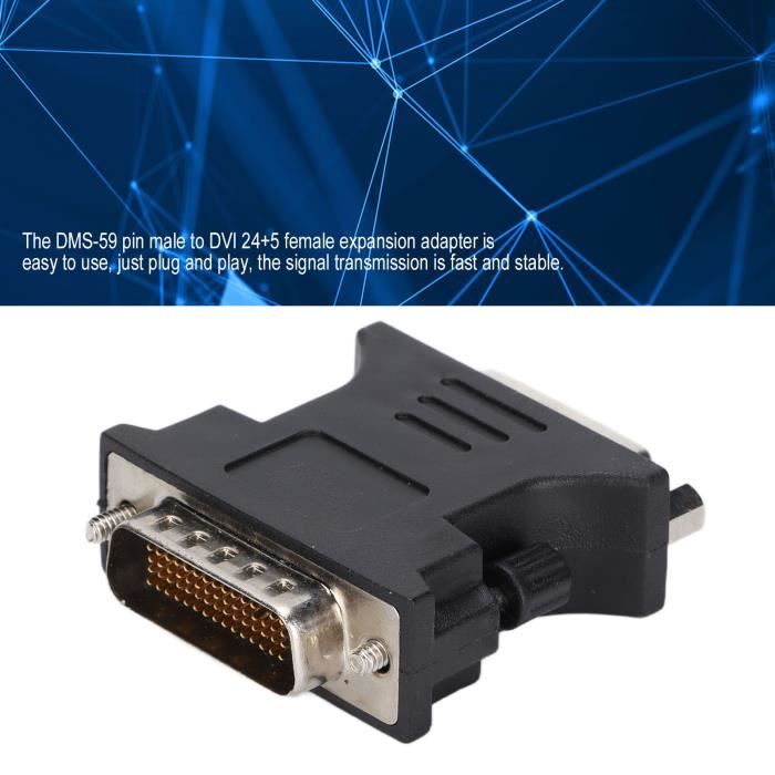 Vvikizy adaptateur DMS‑59 broches vers DVI 24+5 Vvikizy Adaptateur d ...