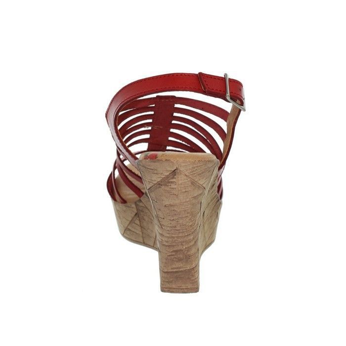 Talons compensés Marila ref neox39489-rouge - Achat / Vente Talons ...