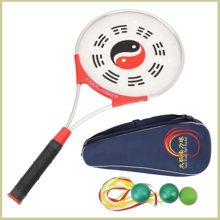 Raquette de Tai Chi avec balles, ensemble de balles de Tai Chi souples ...