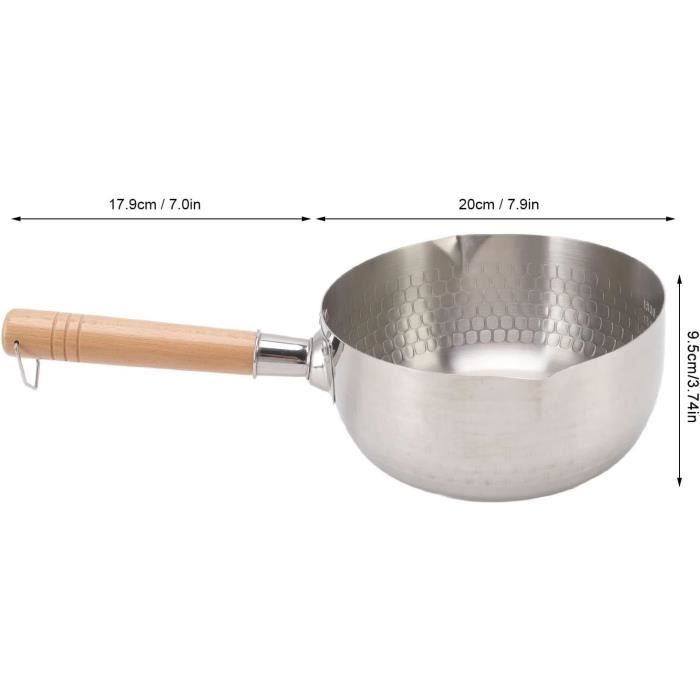 20Cm Casserole De Sans Couvercle, Pot À Lait Chaud Antiadhésif En Acier ...