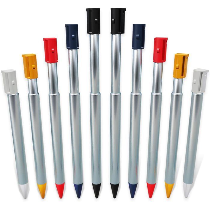 Pack De 10X Stylets Télescopiques Compatibles Avec Nintendo 3Ds ...