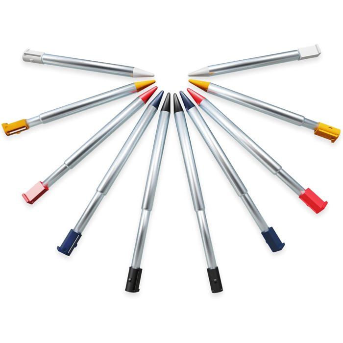 Pack De 10X Stylets Télescopiques Compatibles Avec Nintendo 3Ds ...