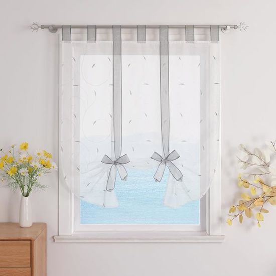 Store Bateau Avec Passants, Rideau Transparent À Passants, Avec ...