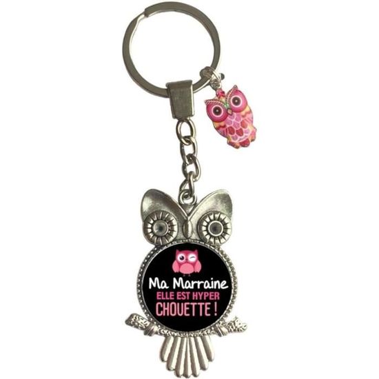 Porte Clé Métal Ma Chouette Marraine - Idée Cadeau Original Pour Noël ...