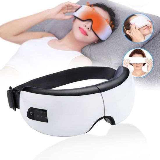 Masseur des yeux blutooth musique appareil de massage lunettes point d ...
