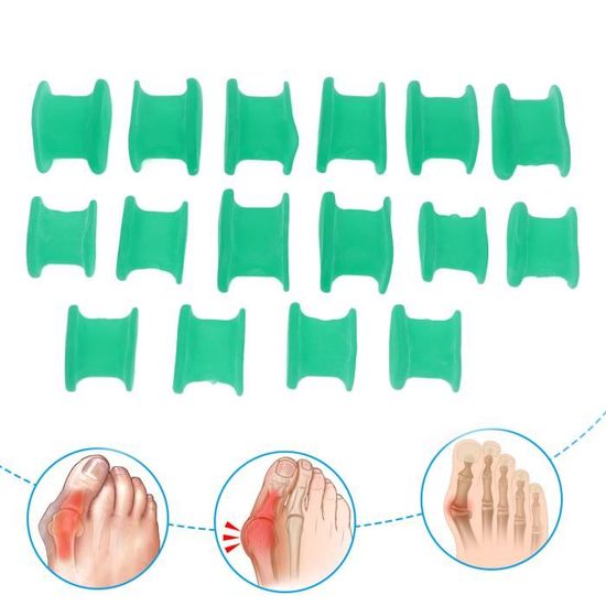 Entretoise d'orteil Sumifun 8 paires d'entretoises d'orteils en ...