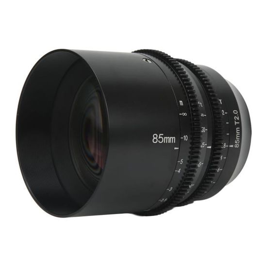 Omabeta Objectif cinéma – objectif de cinéma 85mm T2.0, mise au point manuelle, grande ouverture ...
