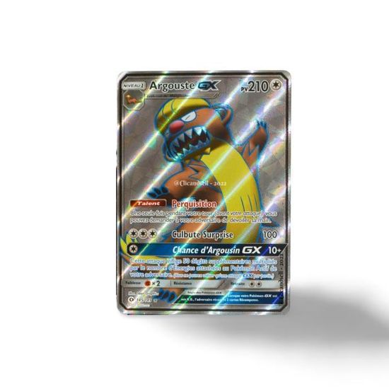 Carte Pokémon Argouste GX 210 PV 145-149 Soleil & Lune NEUF FR ...