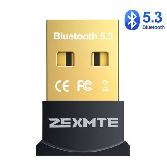 Adaptateur USB Bluetooth 5.3 Adapter Dongle Receiver Transfer Wireless Adapter for Smartphone PC ...