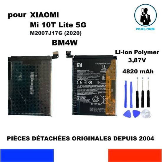 BATTERIE ORIGINALE XIAOMI Mi 10T LITE 5G M2007J17G BM4W BM 4W 4820mAh 3 ...