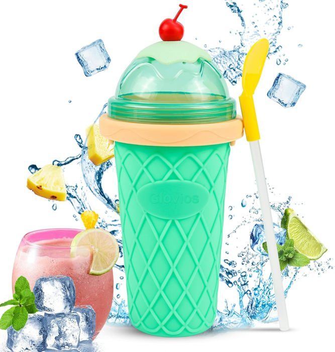 Slushy Maker, 330Ml Silicone Smoothie Cup, Quick Frozen Slushie Maker ...