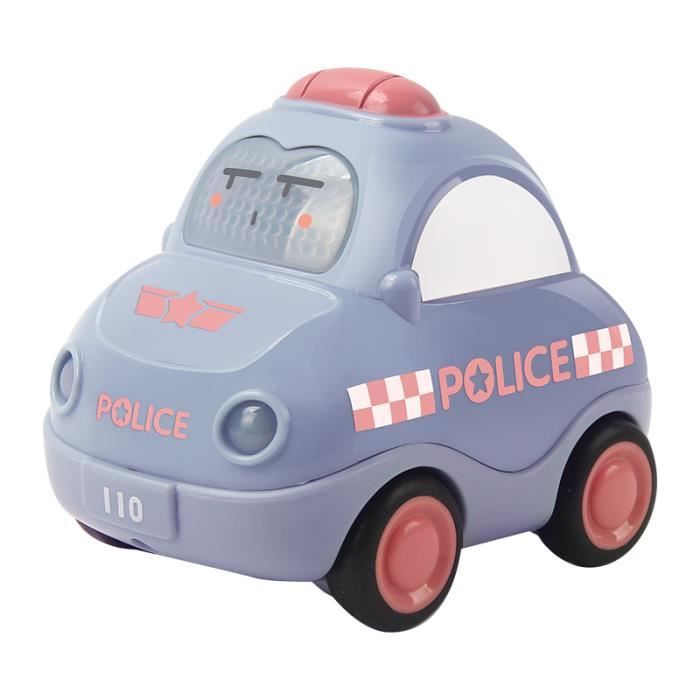 Voiture de police de couleur Voiture éducative Montessori pour bébé ...