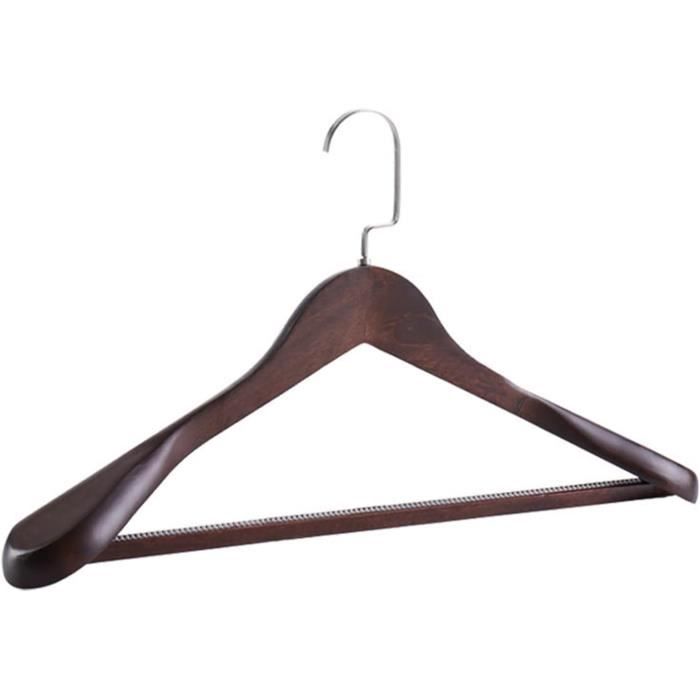Cintre Texturé Exquis En Bois Avec Épaules Larges, Design Antidérapant ...