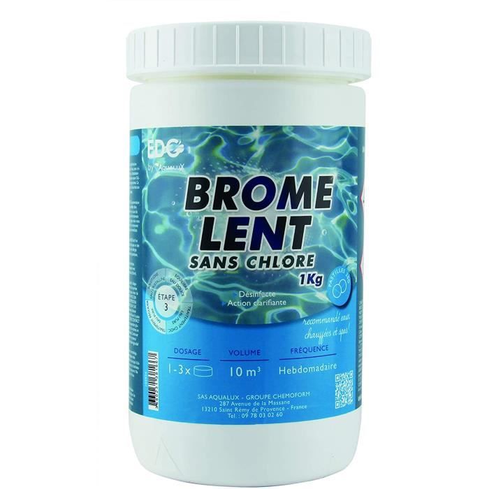 Brome Spa et Piscine - Pastille 20g - Boite 1 kg - EDG - Désinfection ...