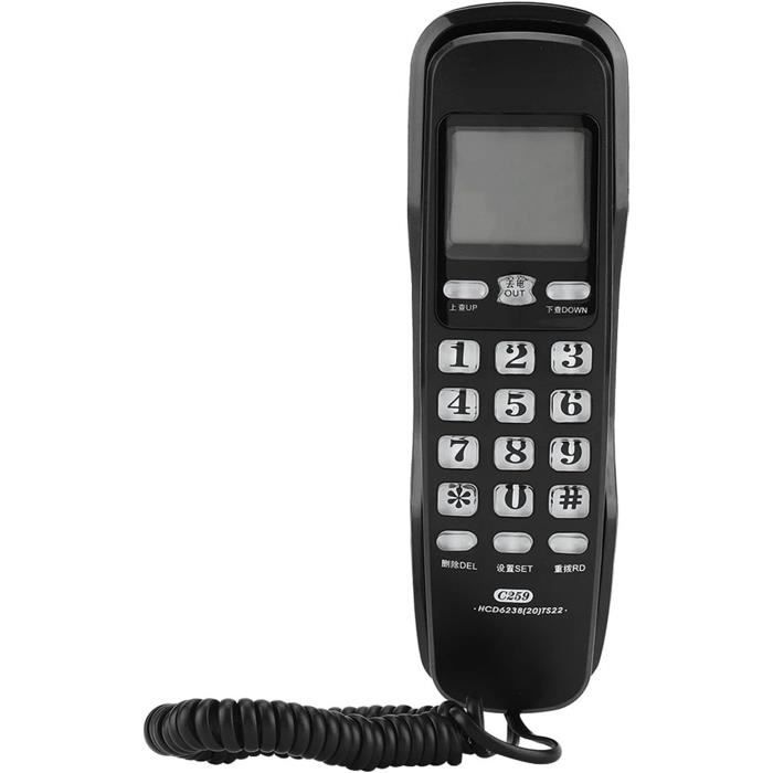 Téléphones Fixes Avec Fil,Rappel Du Dernier Numéro,Enregistrements D ...