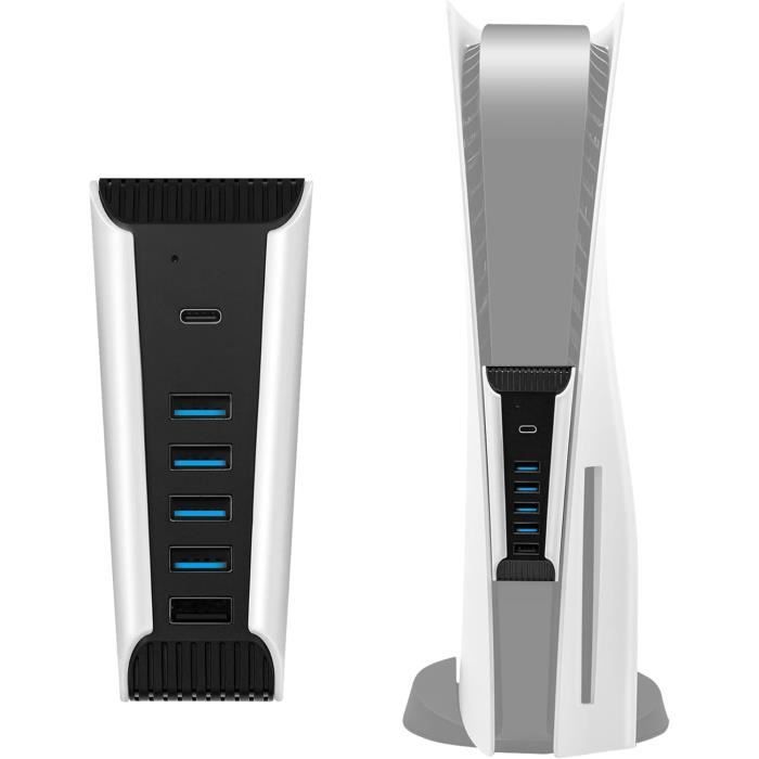 Ps5 Console Hub Usb2.0 5 Ports, Multiport Haute Vitesse Transfert De ...