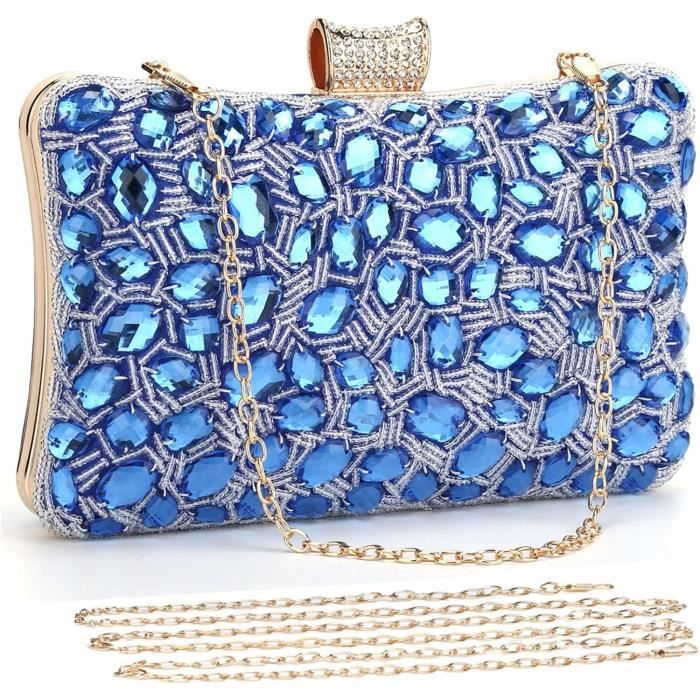 Femmes Cristal Soiree Sac A Main Strass Glitter Sac A Main Glitter Sac ...