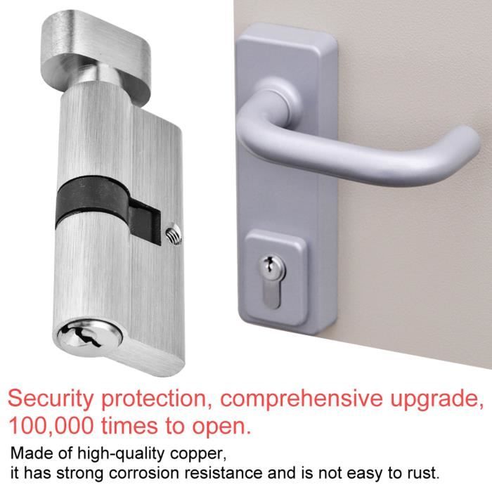 Cikonielf Cylindre de serrure Cylindre de Serrure de Porte de Chambre à ...