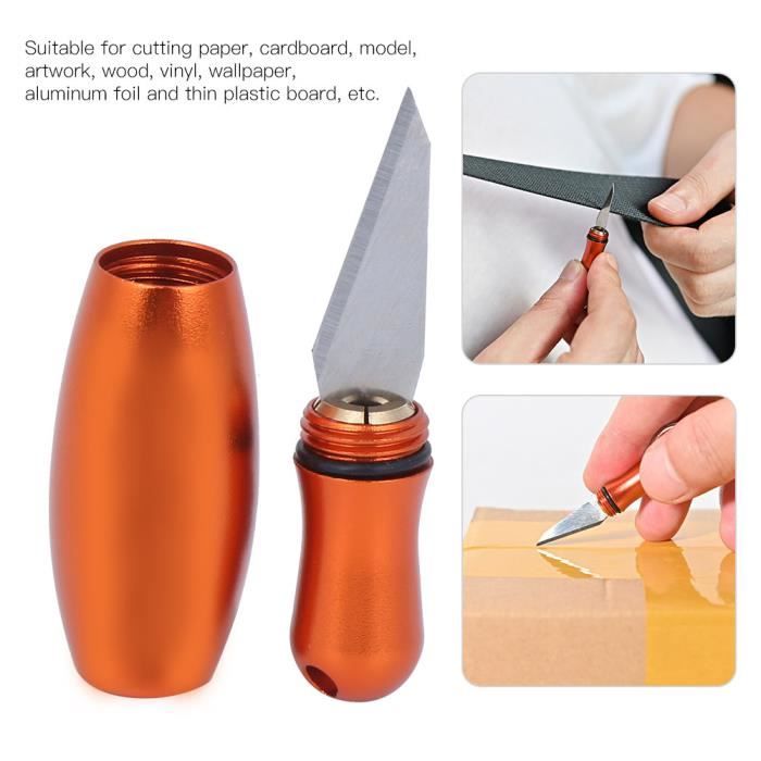 Mini couteau de poche portable en alliage d'aluminium DUOKON - Forme de ...