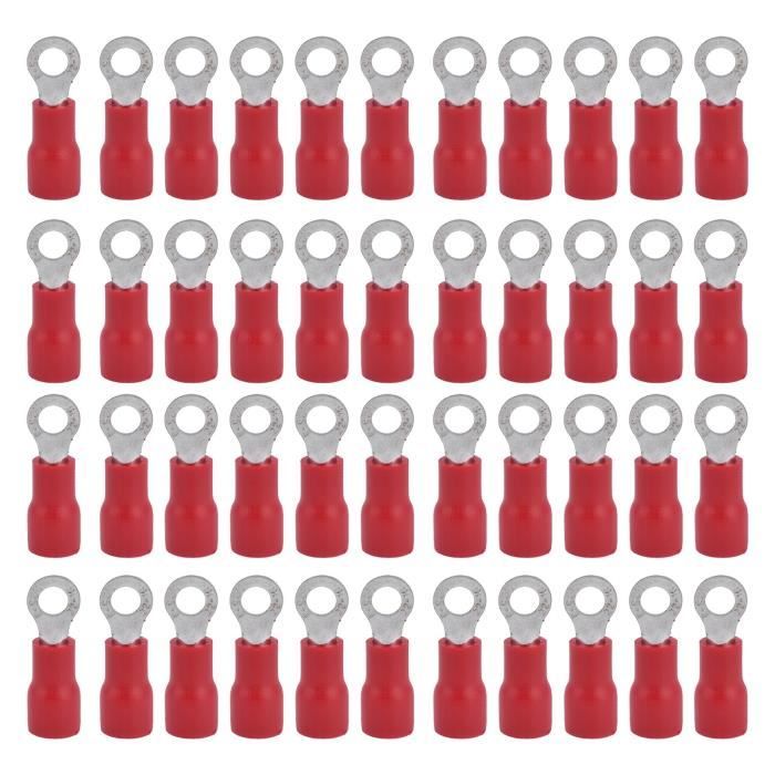 EJ.life Cosses à sertir à anneau isolées 1000 pièces bornes à anneau isolées bonne conductivité ...