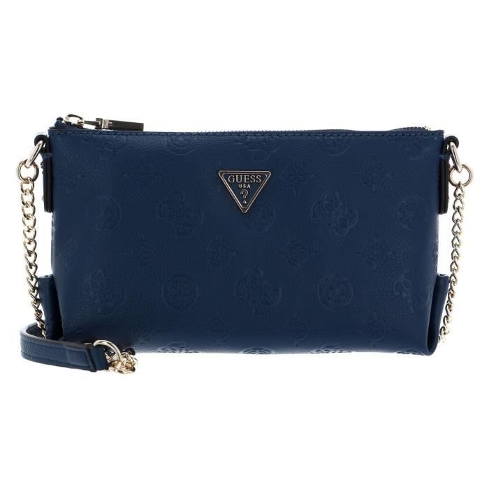 GUESS Helaina Mini Crossbody Top Zip Navy [205283] - sac à épaule ...