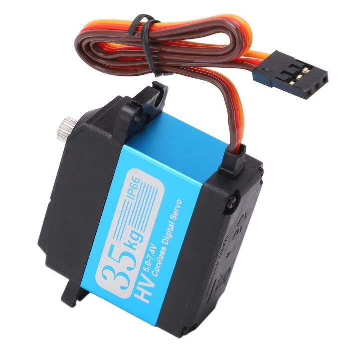 Servomoteur 35 kg HOBBYFANS en acier inoxydable pour voitures RC 1/10 ...