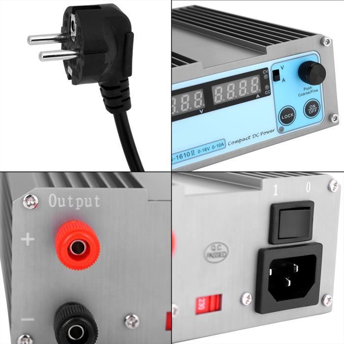 HURRISE Alimentation électrique réglable Alimentation en courant ...