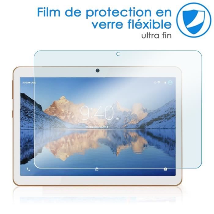 Film de Protection en Verre Flexible pour Tablette Yotopt 10.1 Pouces ...