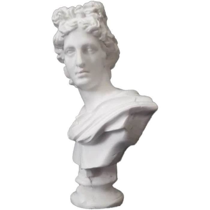 Sculpture Statue, buste d'n grec, n dieu grec romaiuste tête Statue 2,8 ...