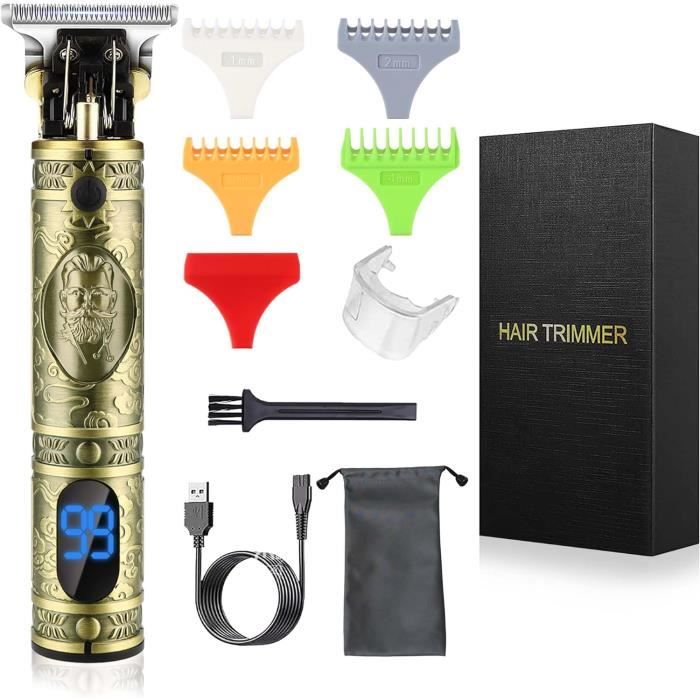 Tondeuse Cheveux Hommes, Tondeuse Barbe Electriques Professionnelle Tondeuse À Cheveux Rasoir ...