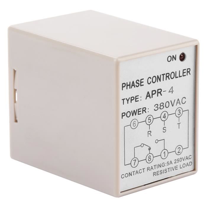 Contrôleur de séquence de phase de relais de protection inverse de perte de phase APR-4 10A ...