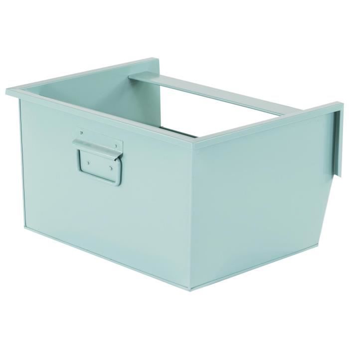 Box de rangement an acier Viny (Lot de 3) Bleu - Cdiscount Beaux-Arts ...