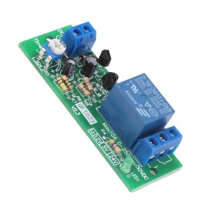 Zerone module de relais temporisé Interrupteur de temporisation de ...