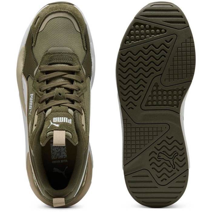Baskets Puma X-ray 3 Sd Lux Army-puma White-loden Gre, Vert, Mixte Vert ...