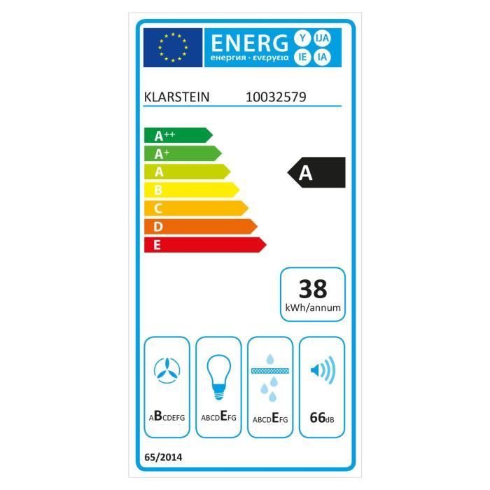 Klarstein Tron Ambience Hotte aspirante décorative en îlot Ø 38cm ...