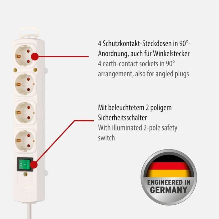 Barrette De Prises 4 Voies Comfort-Line Plus (Barrette De Connexion ...