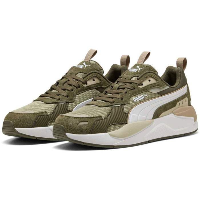 Baskets Puma X-ray 3 Sd Lux Army-puma White-loden Gre, Vert, Mixte Vert ...