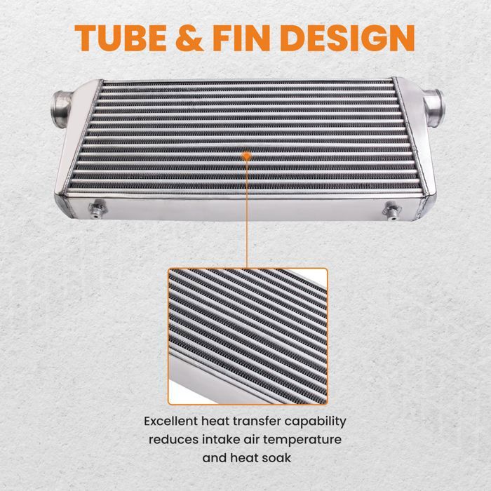 Intercooler Universel 600 x 300 x 76 mm refroidisseur intermédiaire ...