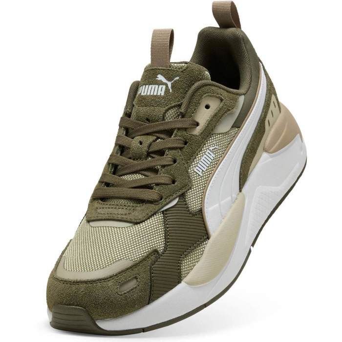 Baskets Puma X-ray 3 Sd Lux Army-puma White-loden Gre, Vert, Mixte Vert ...