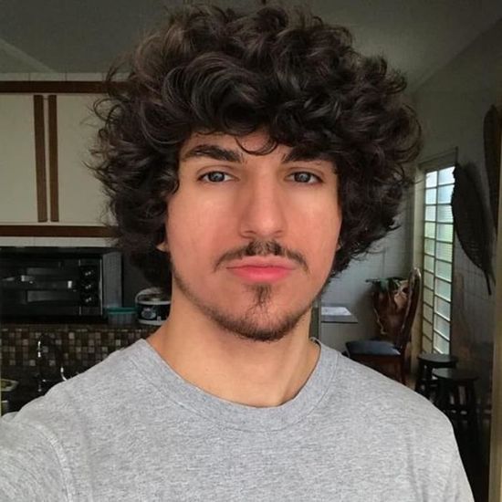 Perruque Homme Perruque Afro Homme Brun Perruque Homme Naturel Bouclés ...