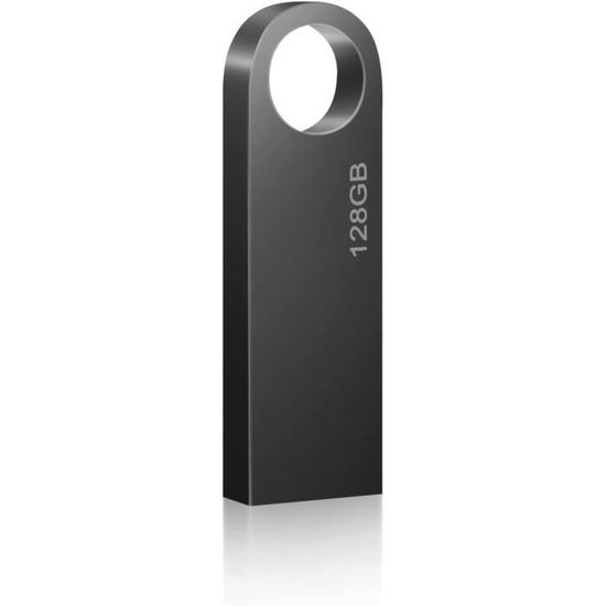 Clé USB 128 Go, Cle USB 2.0, Métal Etanche Antichoc Flash Mémoire Stick, 128 GB Pen Drive pour ...