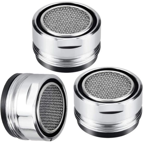 3 Pièces Embout Robinet Salle de Bain 24mm, Mousseur Robinet Economie ...