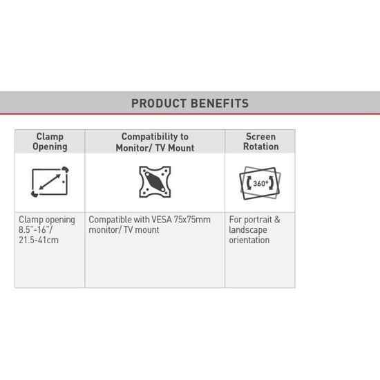 Support pour Tablette - BARKAN - Modèle Fixe - Rotatif 360 ...
