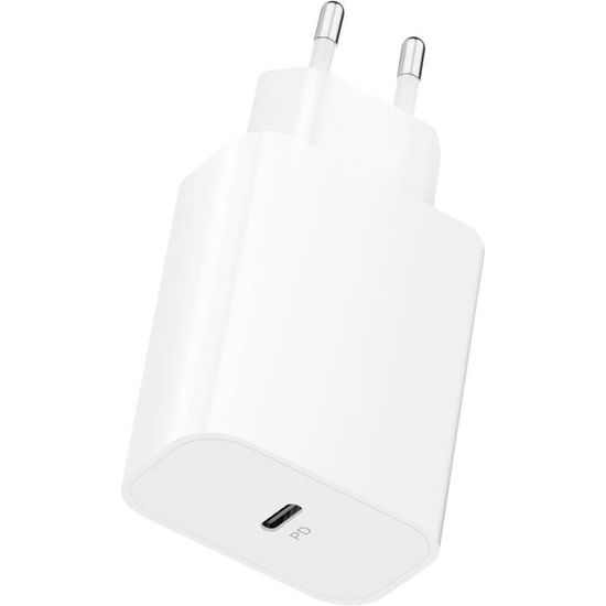 Chargeur Usb C , Prise Usb C 20W Pour Iphone 15-Pro-Max-Plus ...