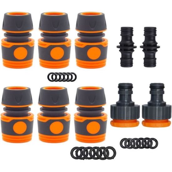 Raccord De Tuyau 1-2",Kit De Raccordement De Tuyau D'Arrosage 10 Pièces ...