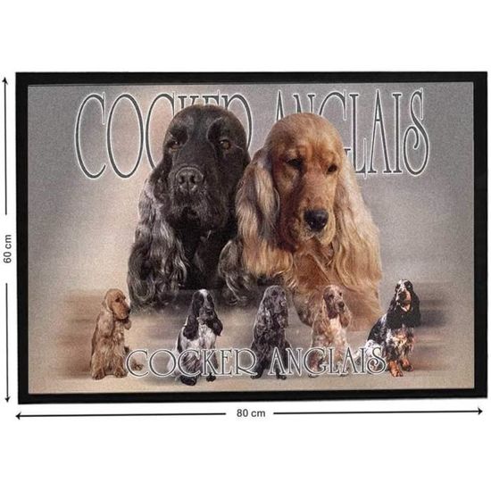 Cocker Anglais Sur Tapis Entrée De Chien De Chasse[u9571] - Cdiscount ...