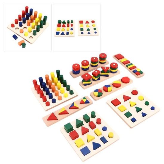 ESTINK bloc de correspondance de forme Tableau de Tri des Formes ...